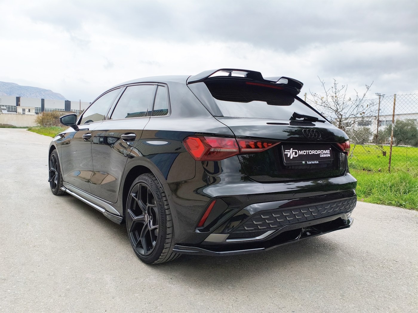 Rear Splitter Audi A3 S-Line 8Y Facelift Sportback | Motordrome Design