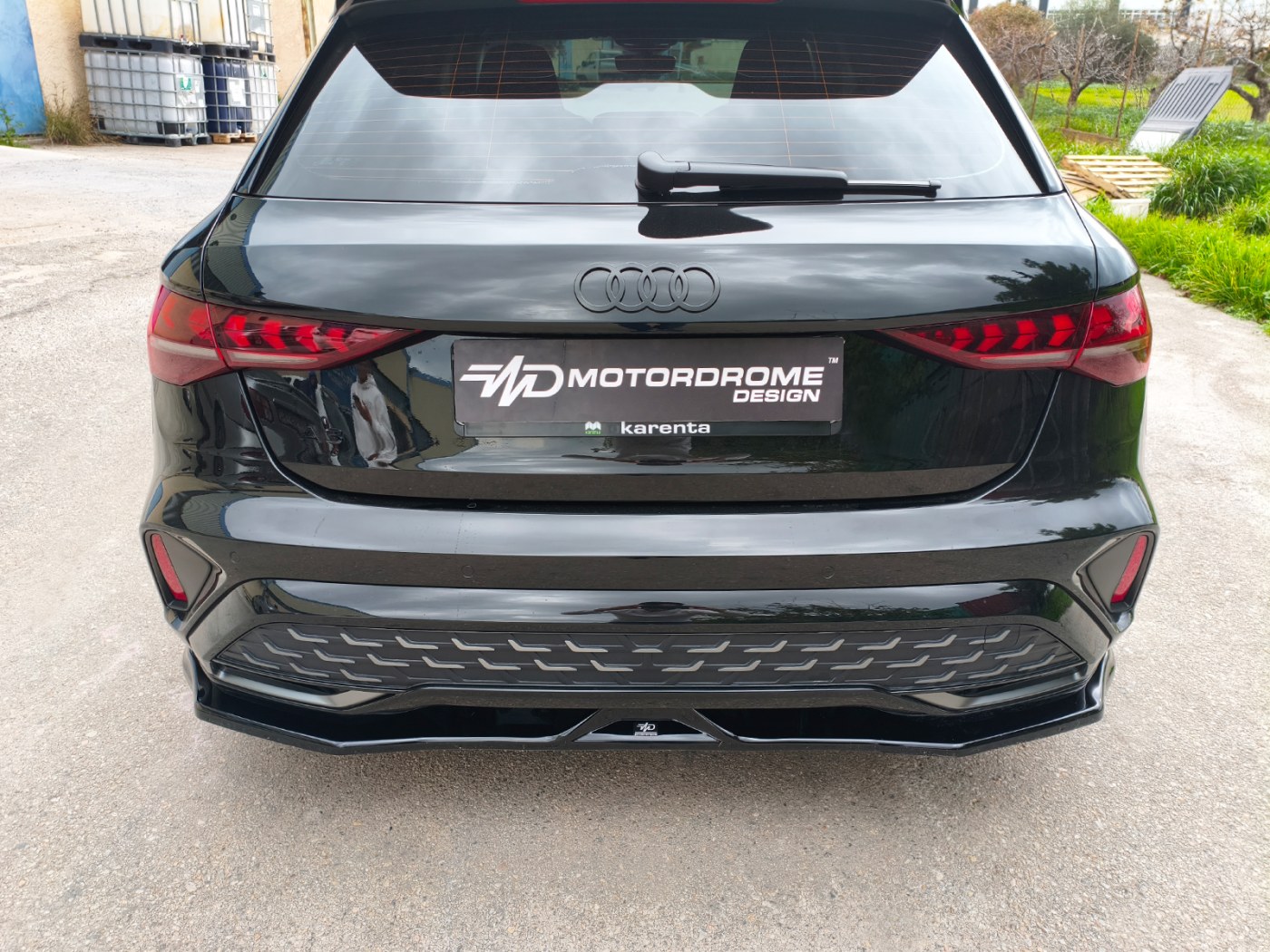 Rear Splitter Audi A3 S-Line 8Y Facelift Sportback | Motordrome Design