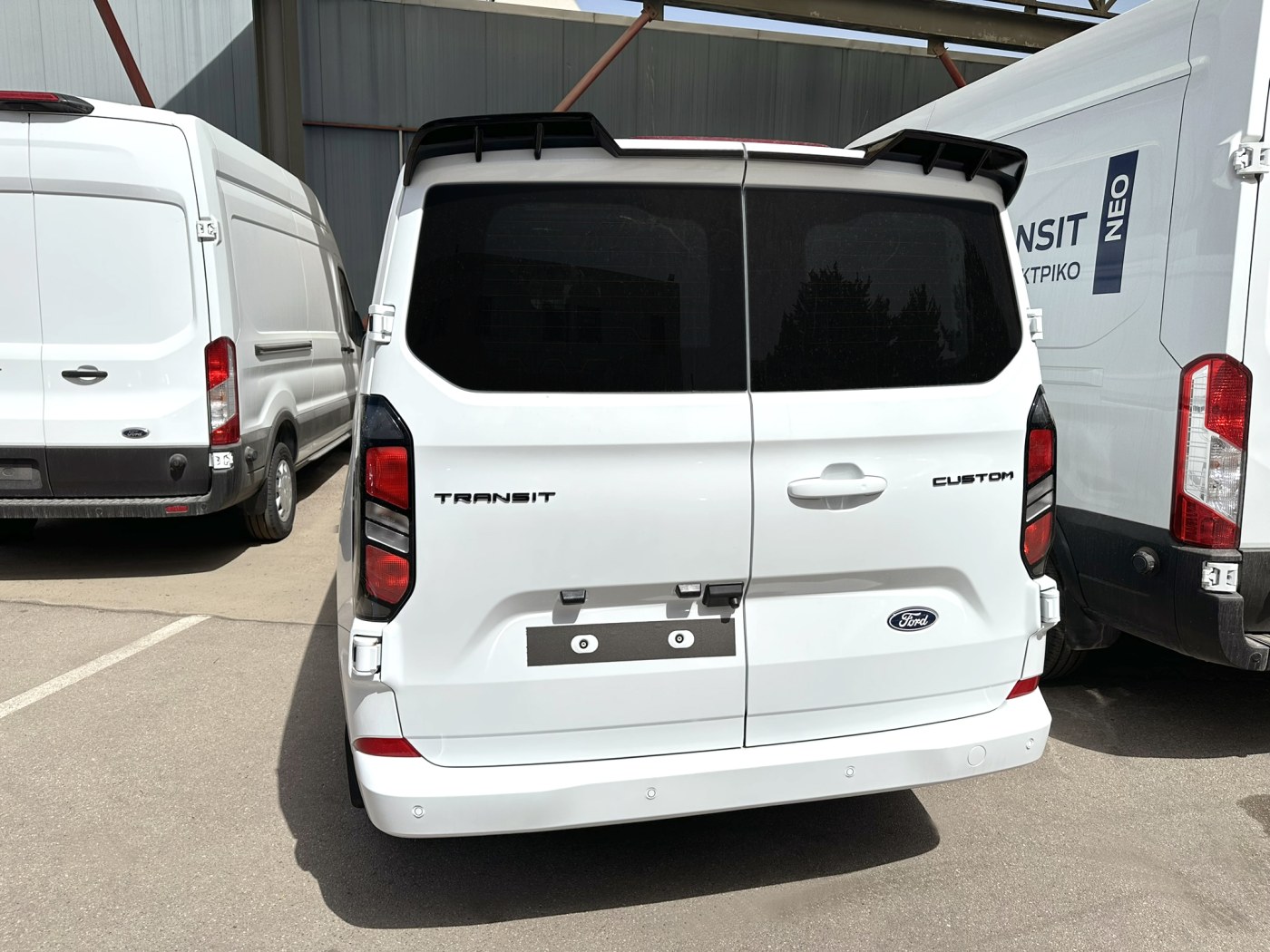 Roof Spoiler V.2 Barn Doors Ford Transit Custom Mk2 (2023 ...