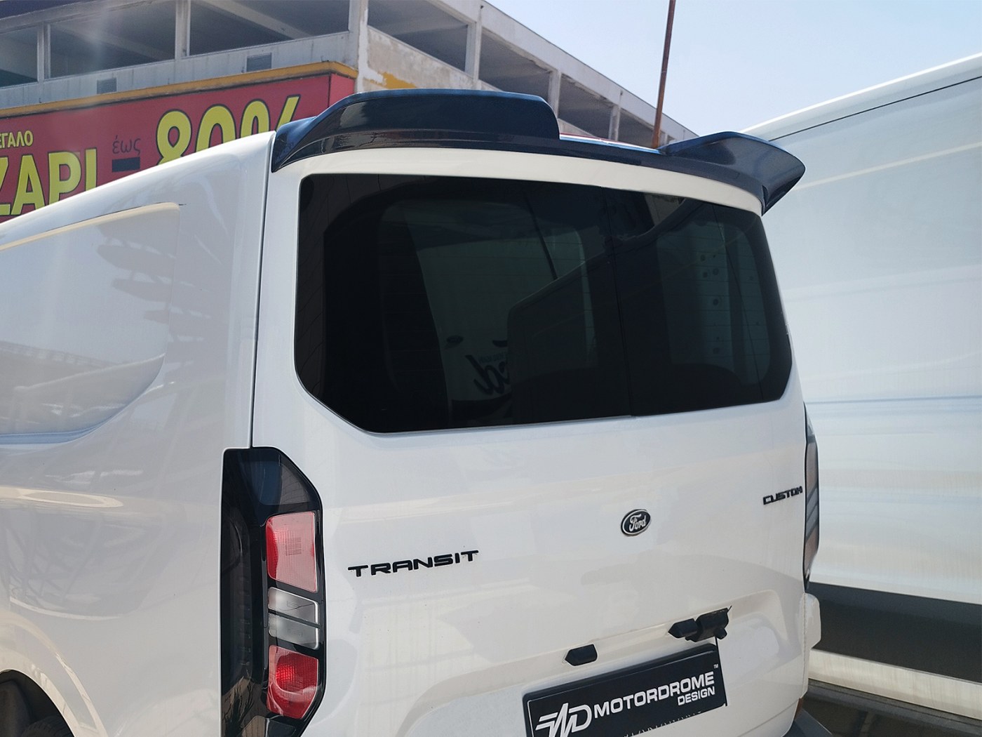 Roof Spoiler V.2 Tailgate Ford Transit / Tourneo Custom Mk2 ...