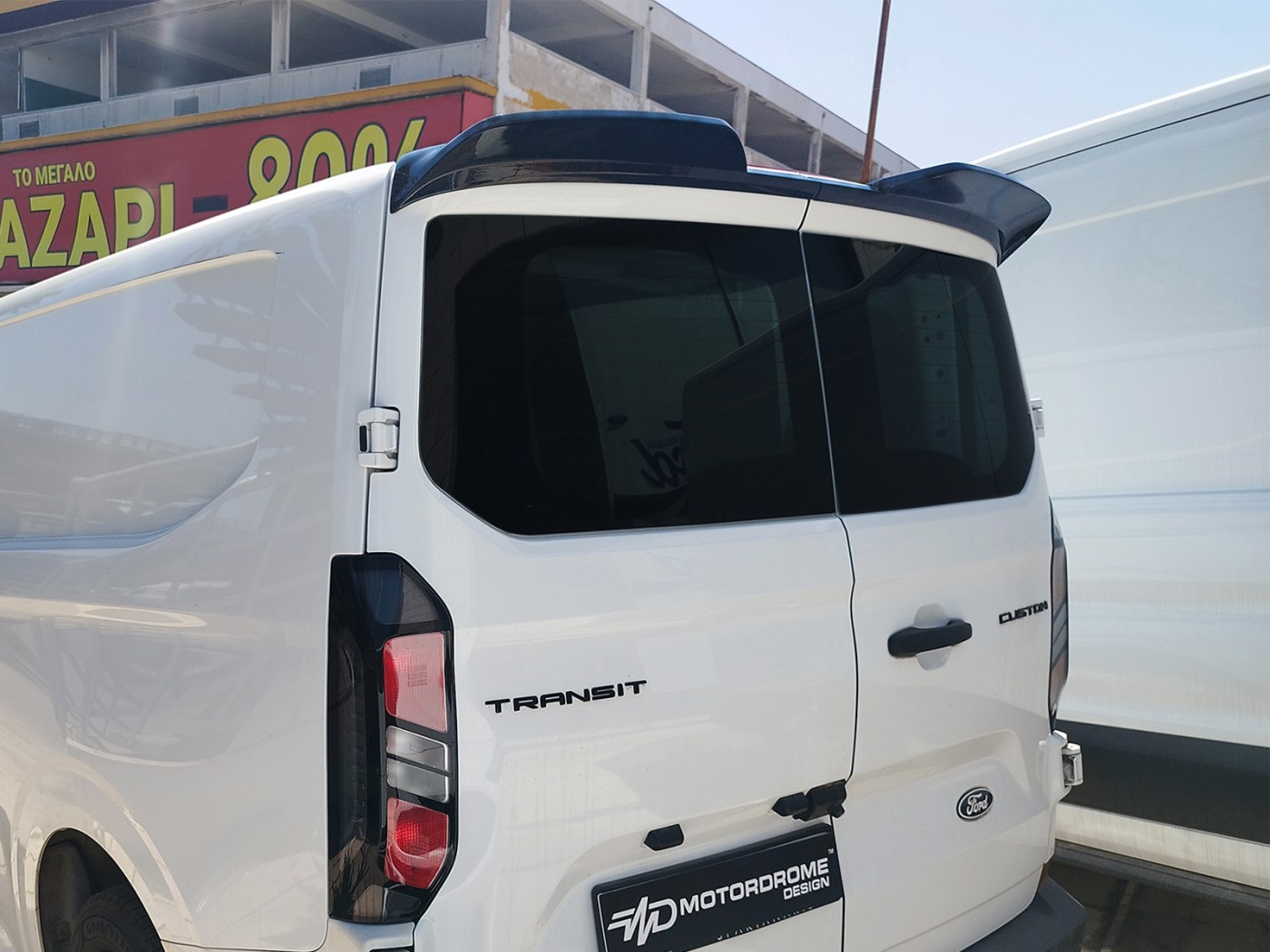 Roof Spoiler V.3 Barn Doors Ford Transit Custom Mk2 / Volkswagen T7 ...