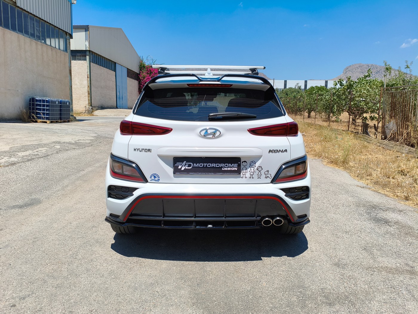 Rear Splitter Hyundai Kona N-Line Mk1 Facelift | Motordrome Design
