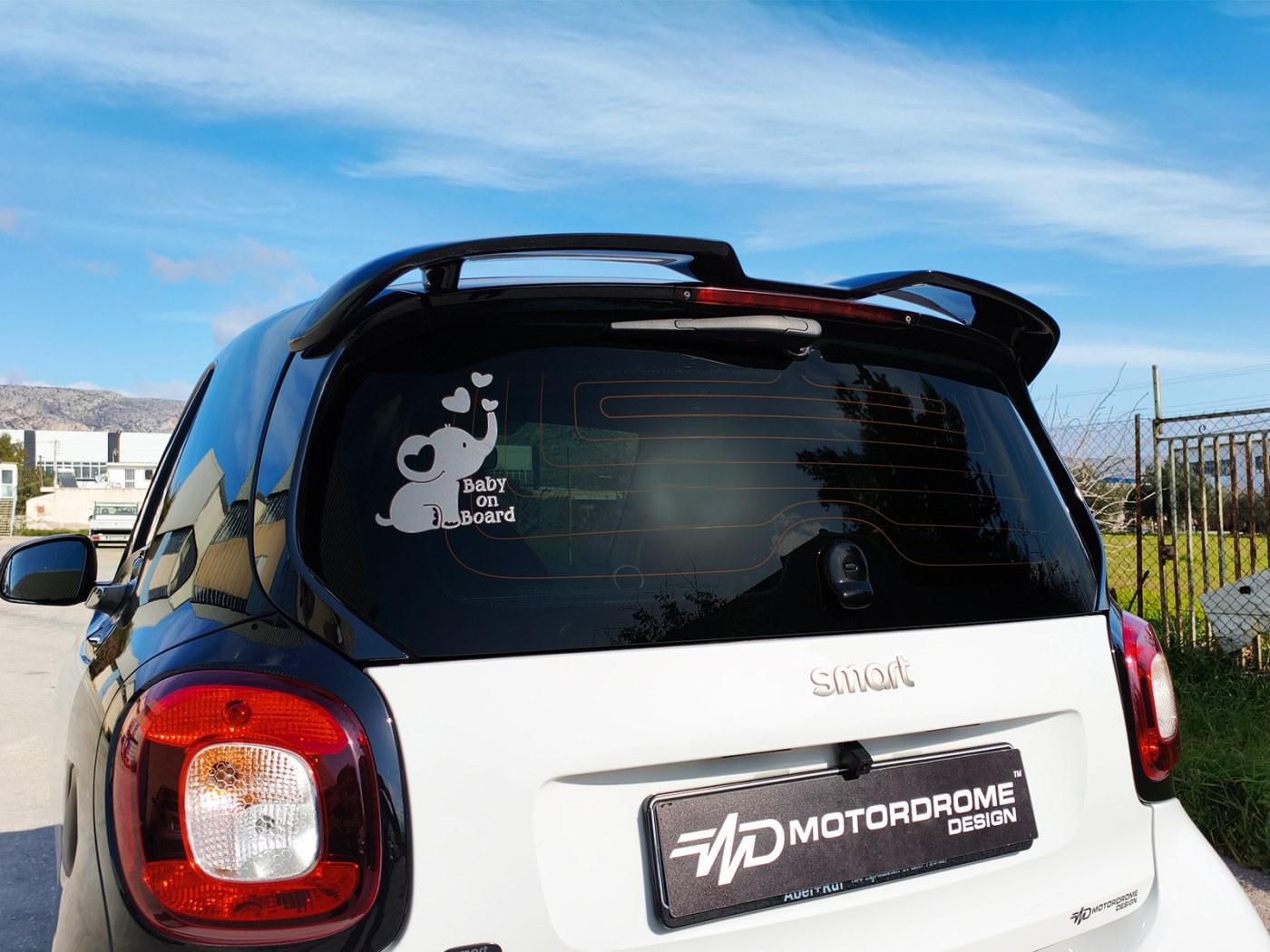 Roof Spoiler Smart 453 Fortwo | Motordrome Design