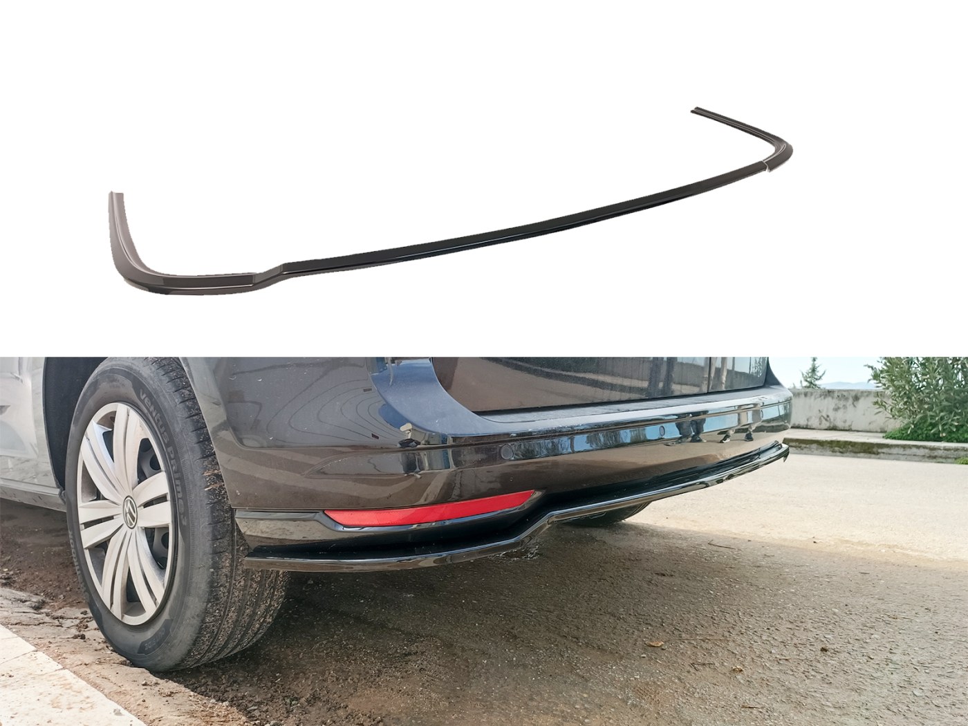 Rear Splitter Volkswagen Caddy Mk5 / Ford Transit Connect L1 Mk3 ...